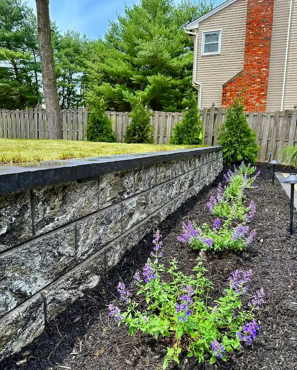 Retaining wall installation in Ringwood, NJ: RVG Landscape